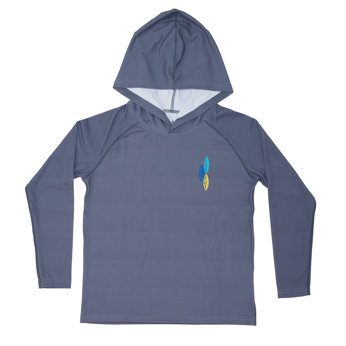 'OHANA Hooded Gray Aloha Sun Shirt – ALIKALEO PARK